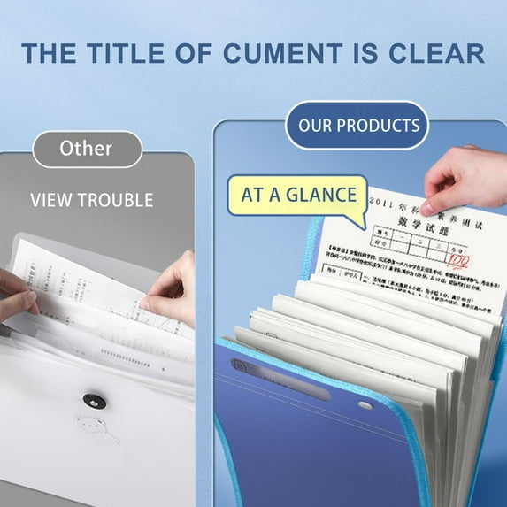 2025 Vertical File Folders Letter Size，Extended Waterproof File Folders，A4 File Folders, File ...