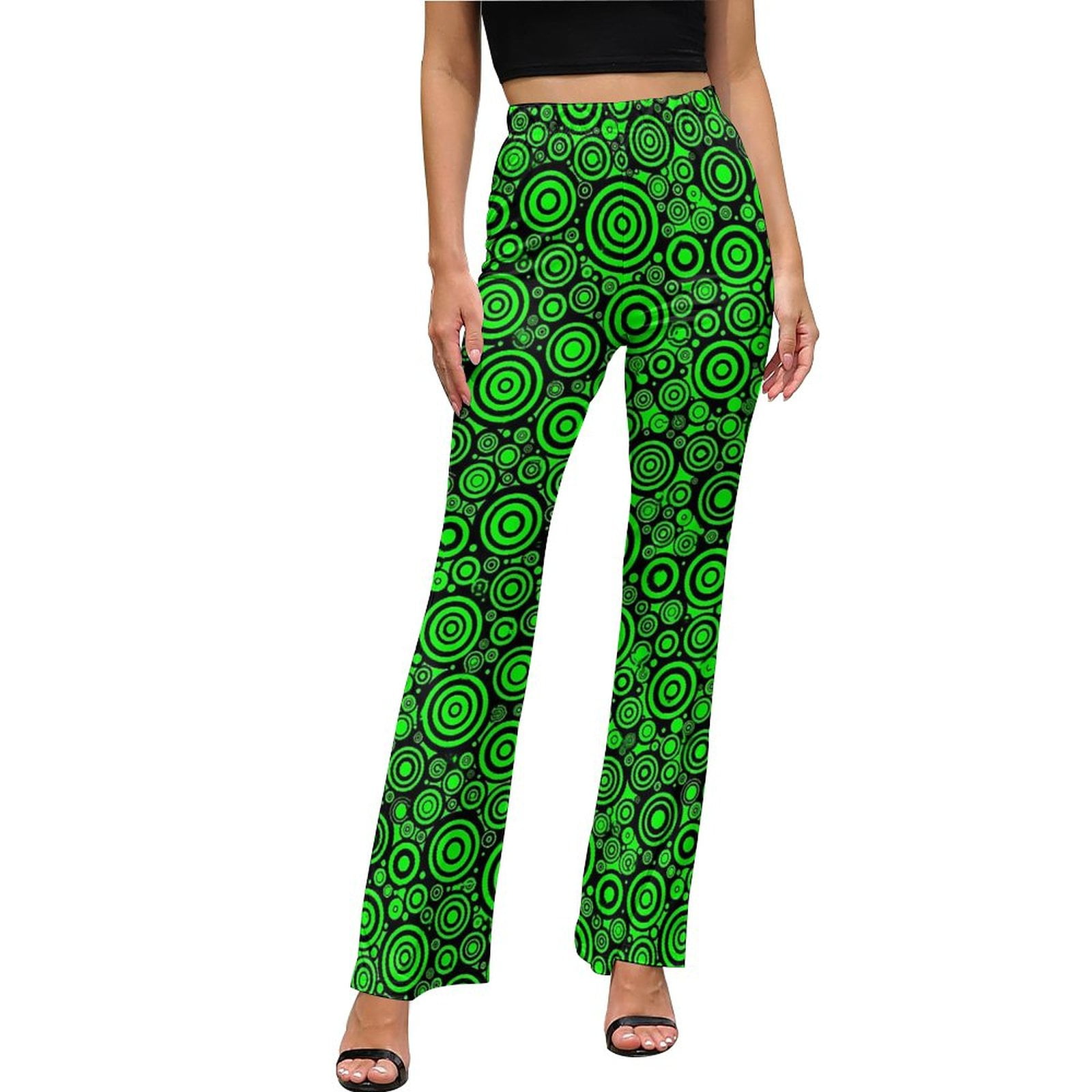 2025 Vertical Striped Pants High Waisted Red and Black Print Street ...