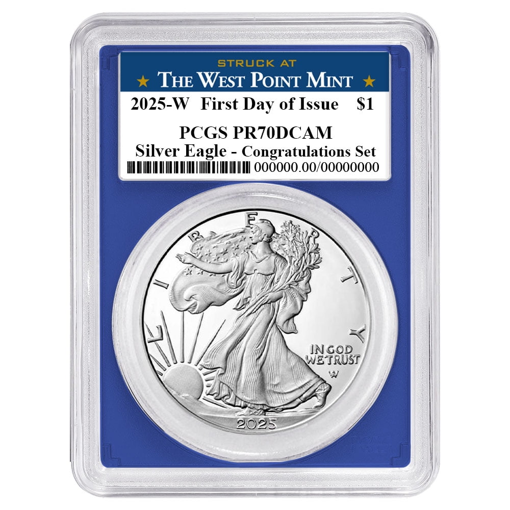 2025-W Proof $1 American Silver Eagle Congratulations Set PCGS PR70DCAM ...
