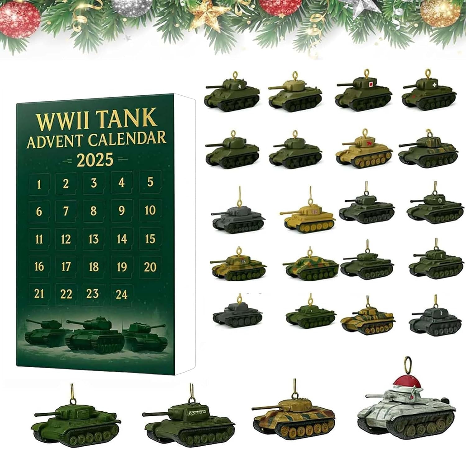 2025 WWII Tank Advent Calendar – 24 Days of 24 Iconic Tanks, Christmas ...