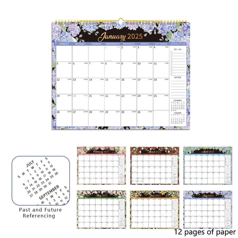 2025 Wall Calendar, 12-Month Calendar From January To Dec, 14.5" X 11 ...
