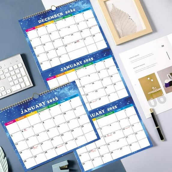 2025 Wall Calendar 16 Months Hanging Monthly Calendar, 3 Month Calendar ...