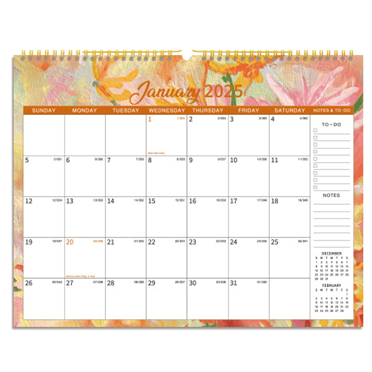 2025 Wall Calendar - Calendars 2025 Wall, Jan 2025 - Dec 2025,Large ...