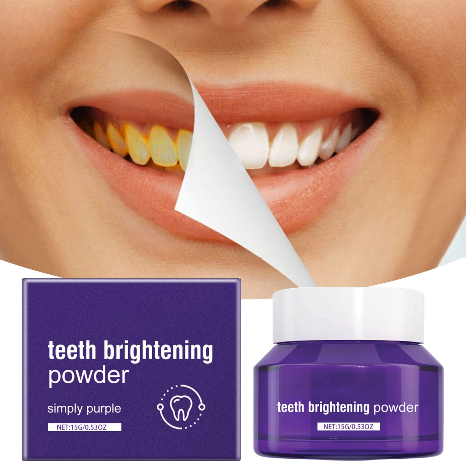 2025 Walmart Deals! Tooth care,Purple Tooth Powder Tooth Cleaning ...