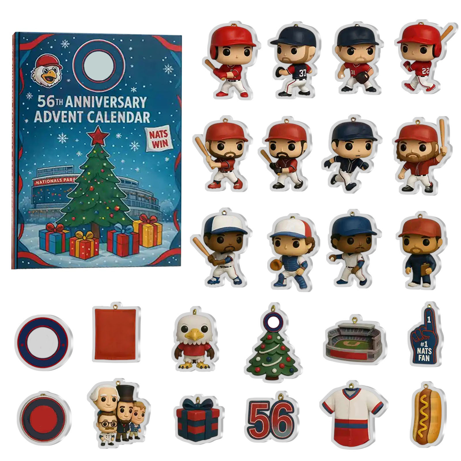 2025 Washington Baseball Christmas Advent Calendar, 24-Day Countdown ...