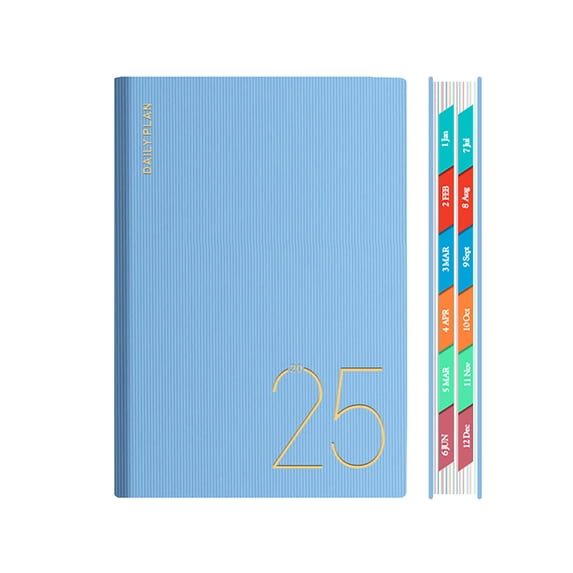 2025 Weekly Monthly Planner Hardcover Notebook | Imitation Leather ...