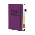 2025 Weekly and Monthly Planner, Purple Hardcover Schedule Book ...