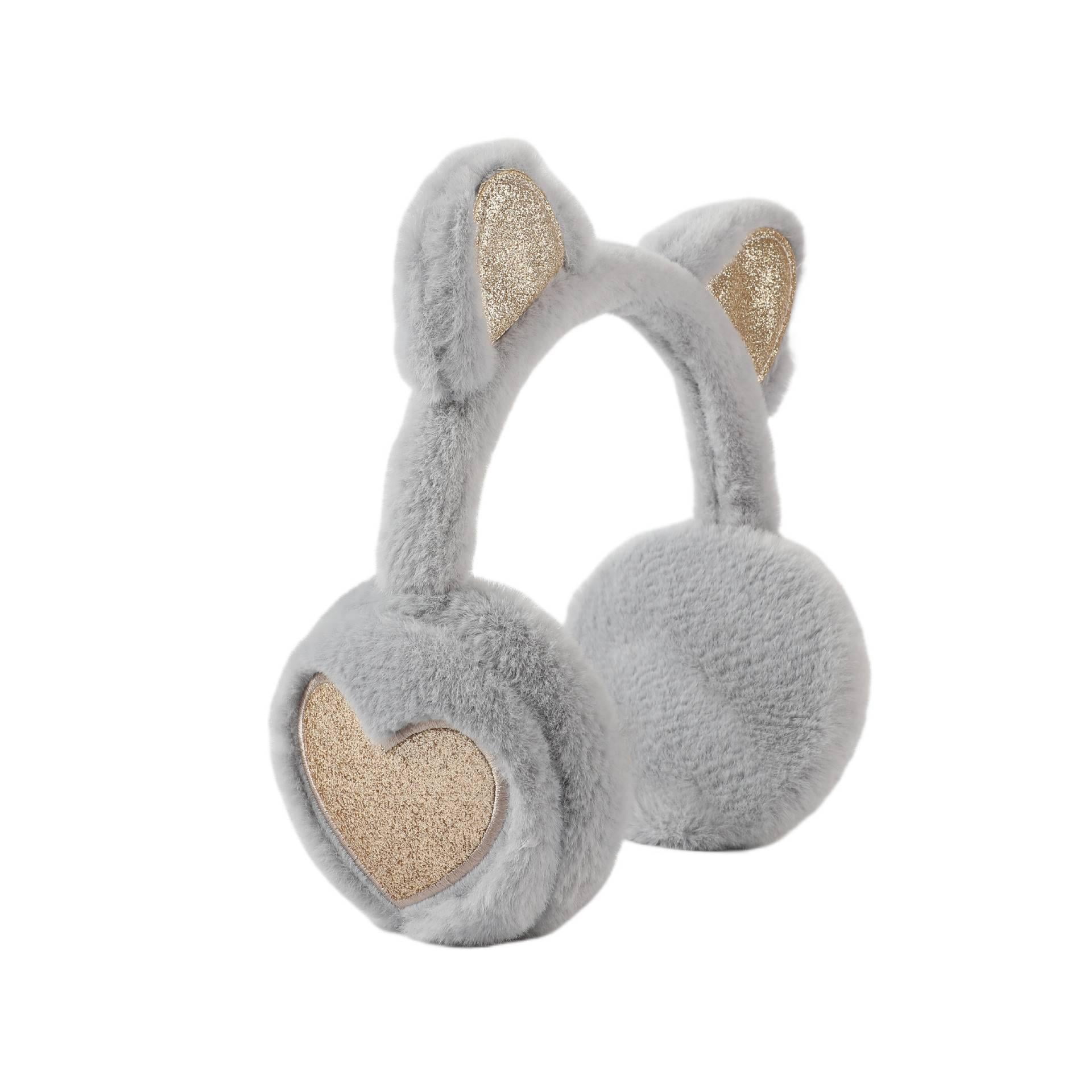 2025 Winter Cute Cat Ear Ear Muffs Thickened Plush Ear Warmers Outdoor ...
