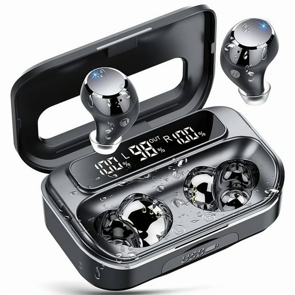 2025 Wireless Earbuds, Noise Cancelling Deep Bass, 120H Playback, LED ...
