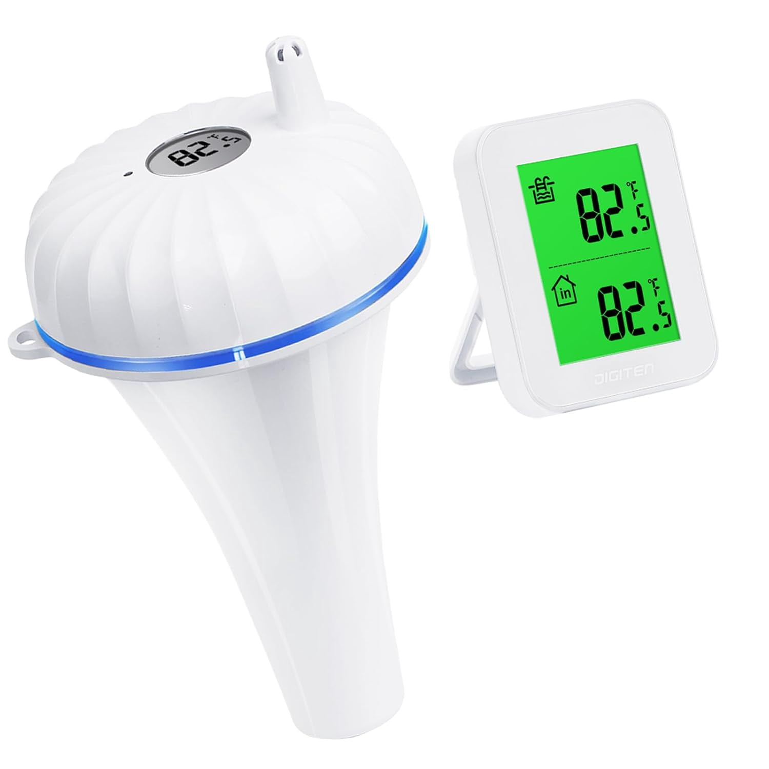 2025 Wireless Pool Thermometer with Floating Easy-Read & IP67 ...