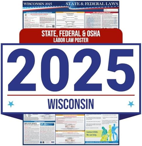 2025 Wisconsin State and Federal Labor Law Poster - OSHA Workplace ...
