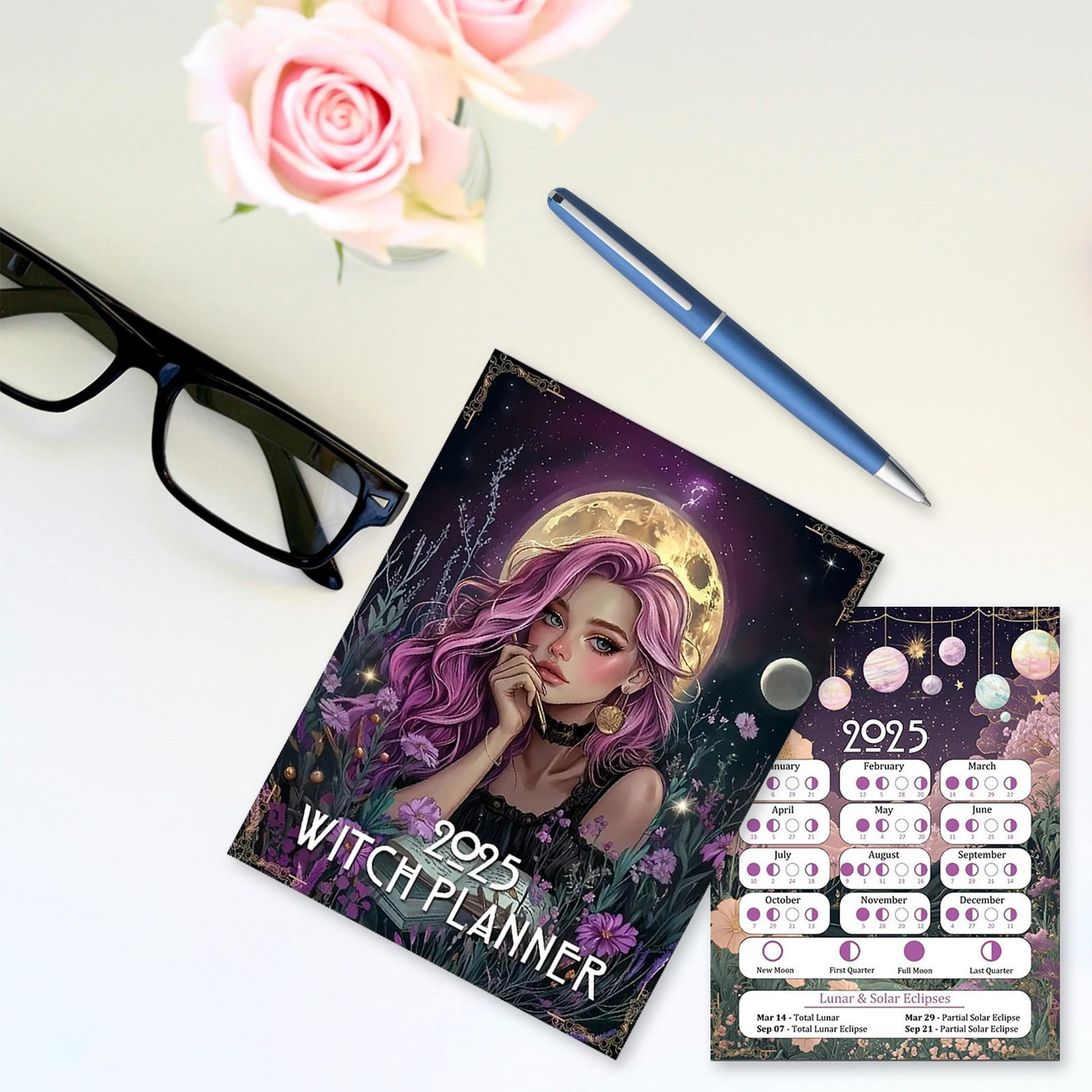 2025 Witch Planner - Monthly,Weekly,Daily,Moon Phase,Sabbath,Astrology,Habit Tracker,Financial ...