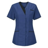 2025 Women Nursing Scrubs Tops Housekeeping Cleaning Uniforms Clothes ...