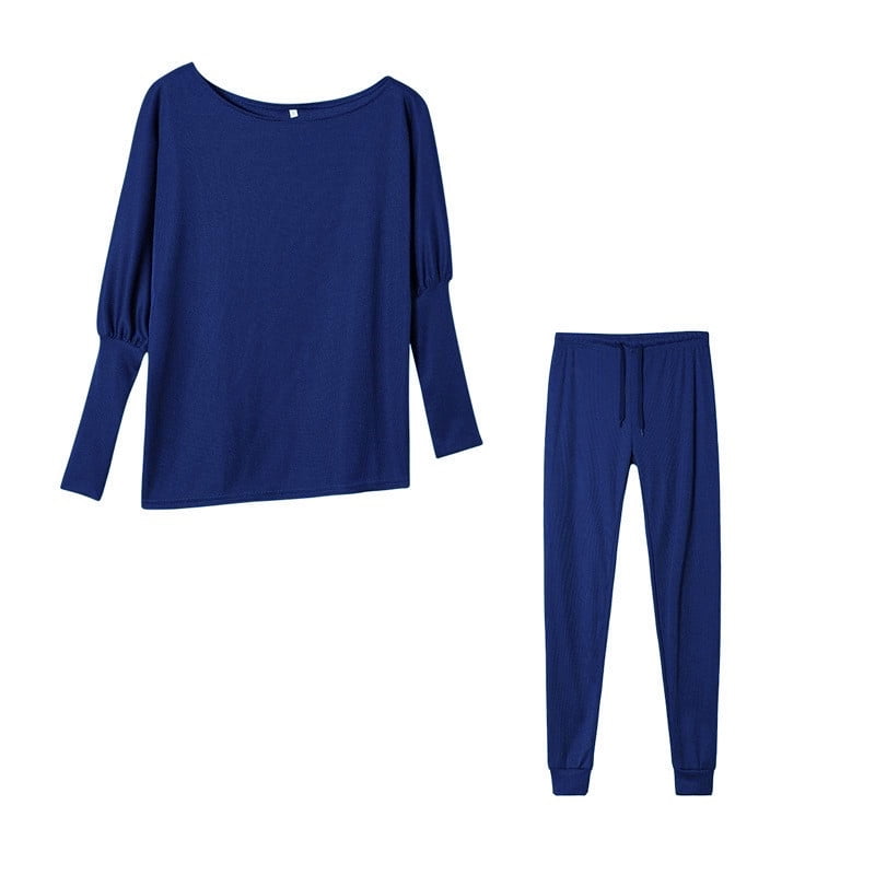 2025 Women's Solid Color Casual Long Pants Outfit with Stylish Shoulder ...