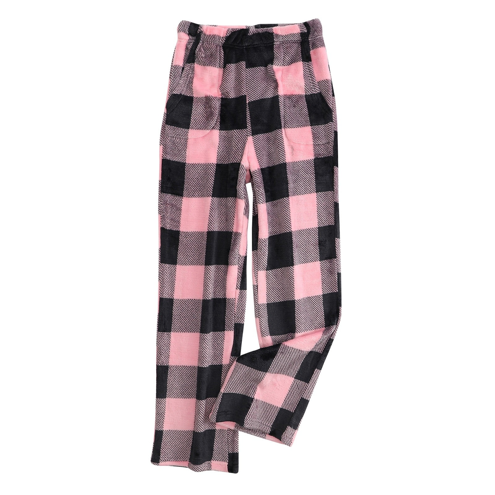 2025 Womens Plaid Fluffy Pajama Pants Fuzzy Fleece Cozy Lounge Pants ...