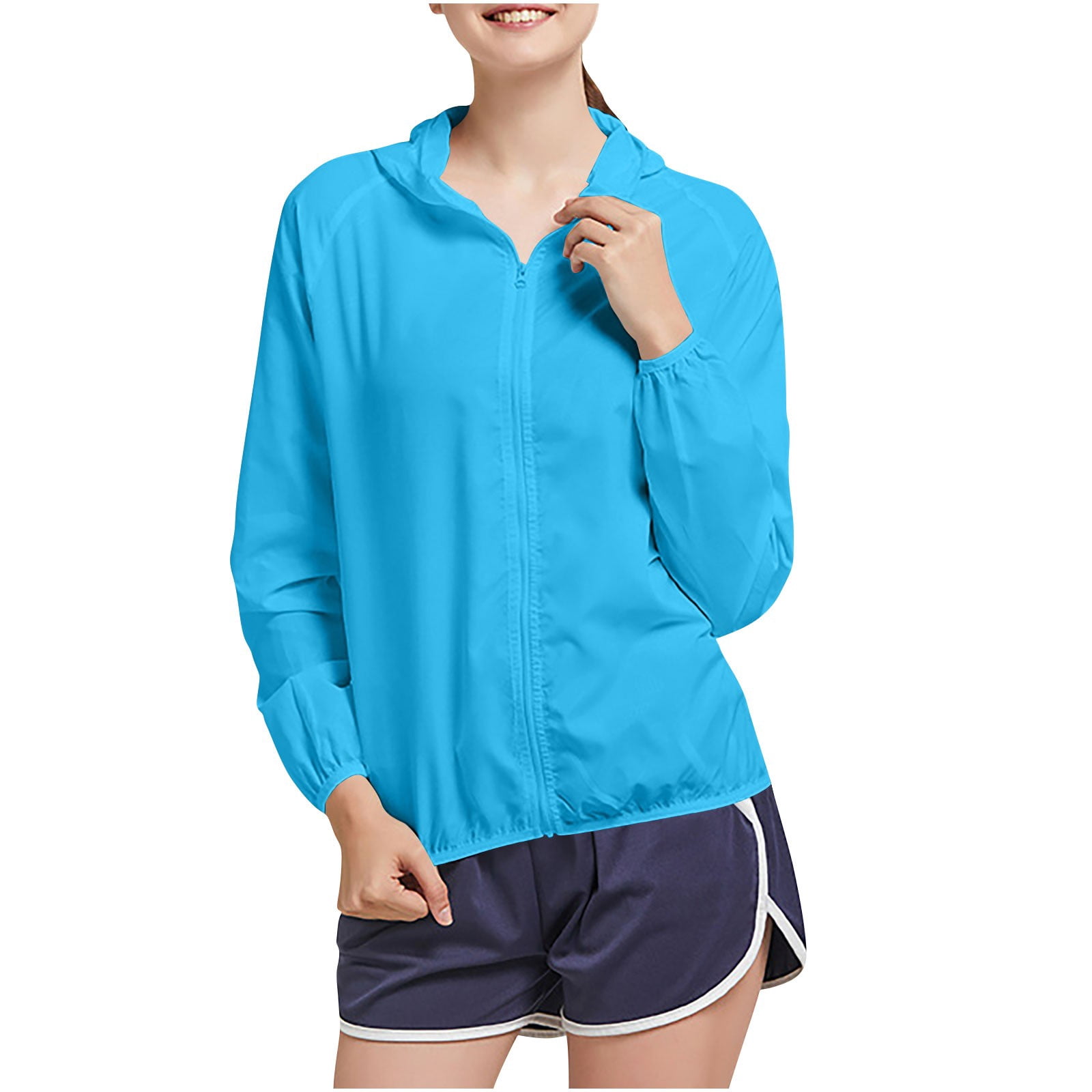 2025 Womens Rain Jacket Lightweight Hooded Raincoat Waterproof Wind ...