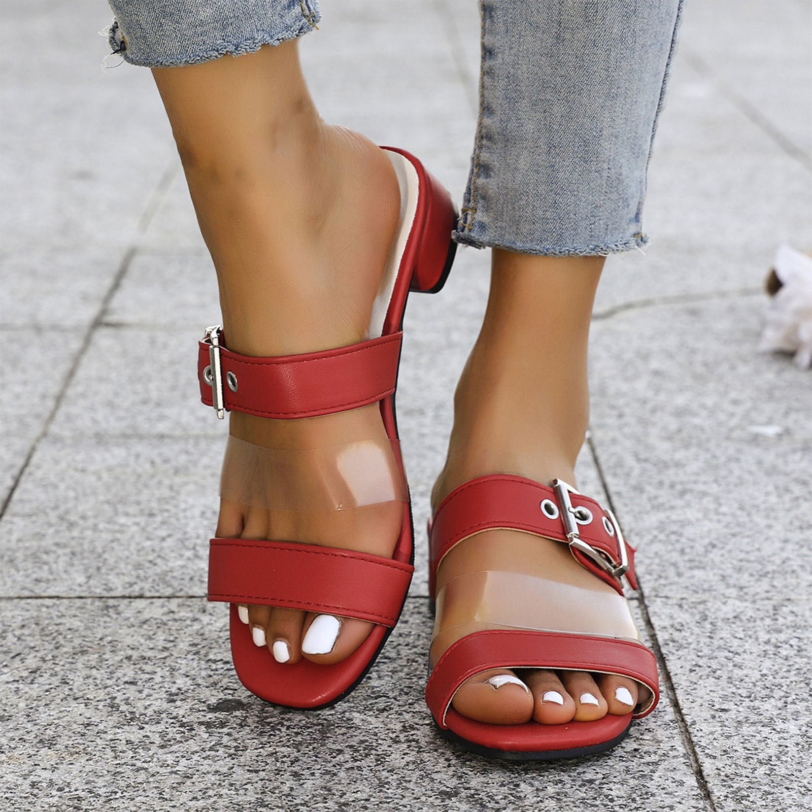 2025 Womens Sandals Beach, Xunlbb Women's Fashion Casual Summer New ...