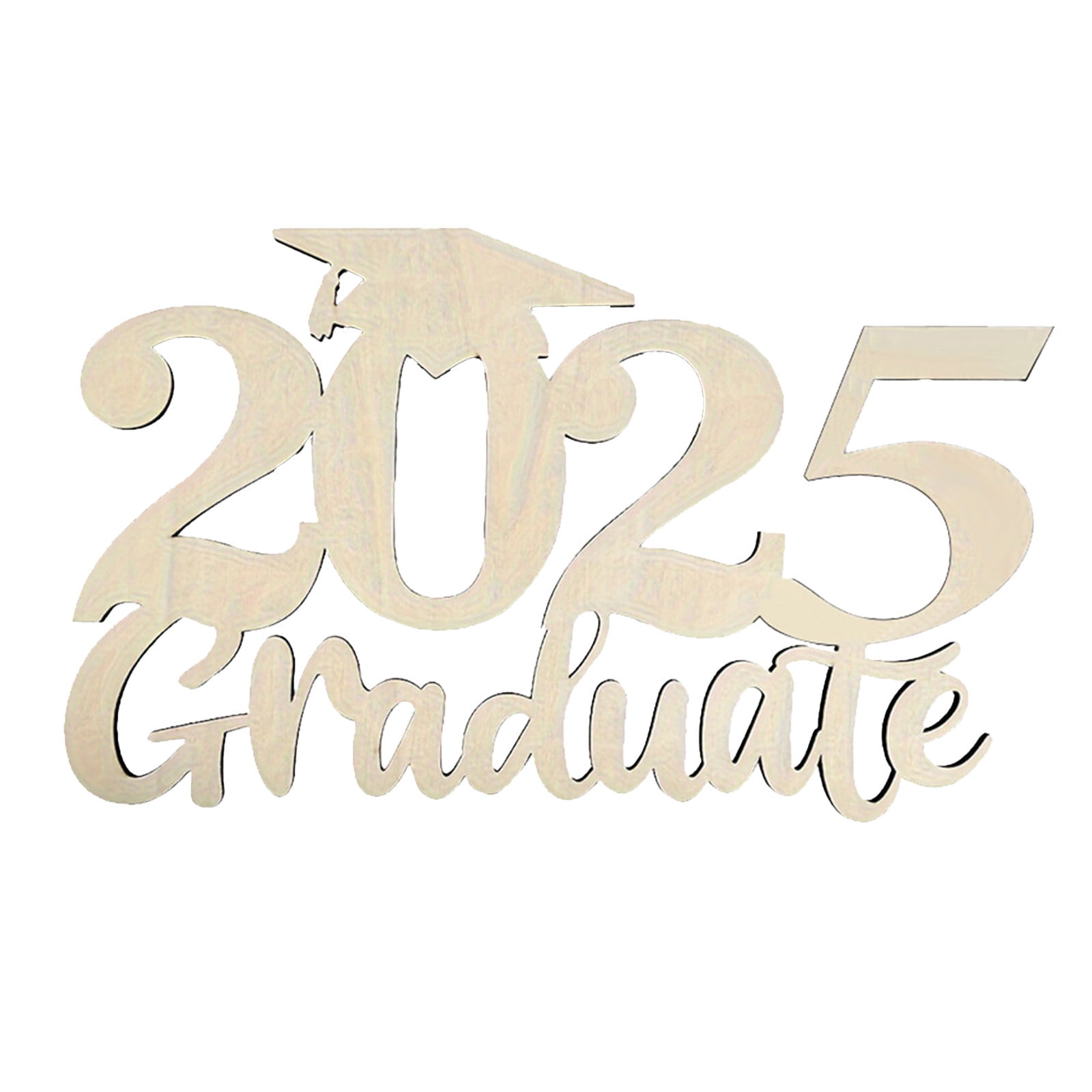 2025 Wood Sign Graduation Party Decoration Congrats Grad Wooden Cutout ...