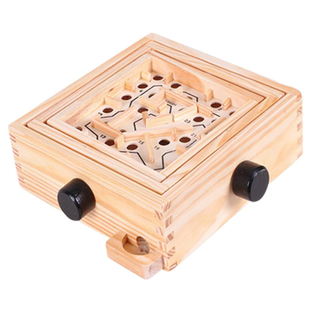 2025—Wooden Maze Game Labyrinth Board Track Ball Puzzles Toy Best B2E5 ...