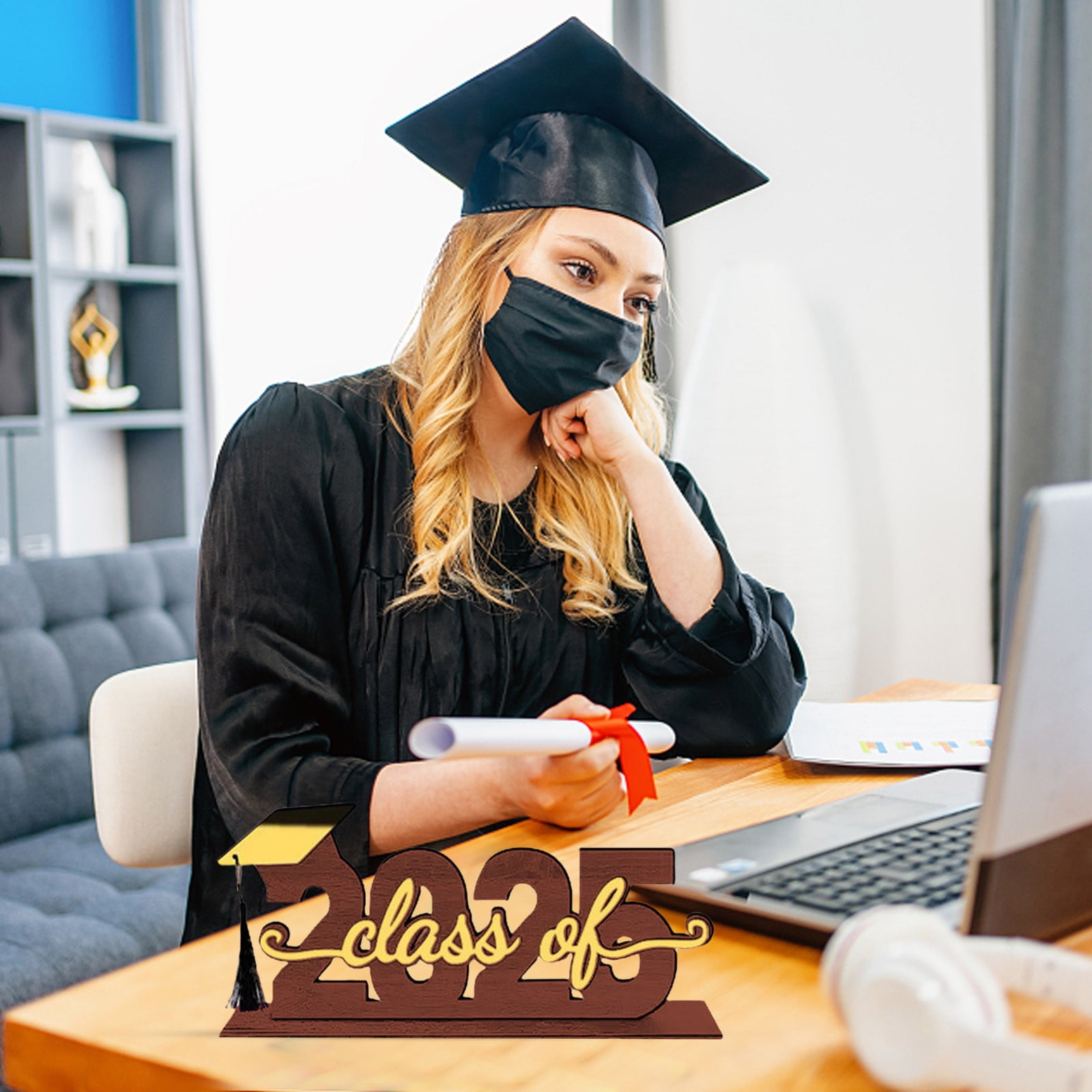 2025 Wooden Tabletop Sign Graduation Party Decorations Wooden ...