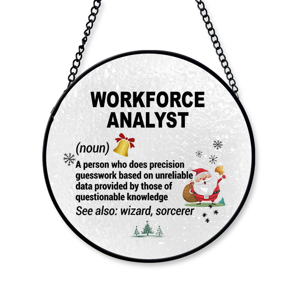 2025 Workforce Analyst Stained Glass Window Hanging Christmas 2025 ...