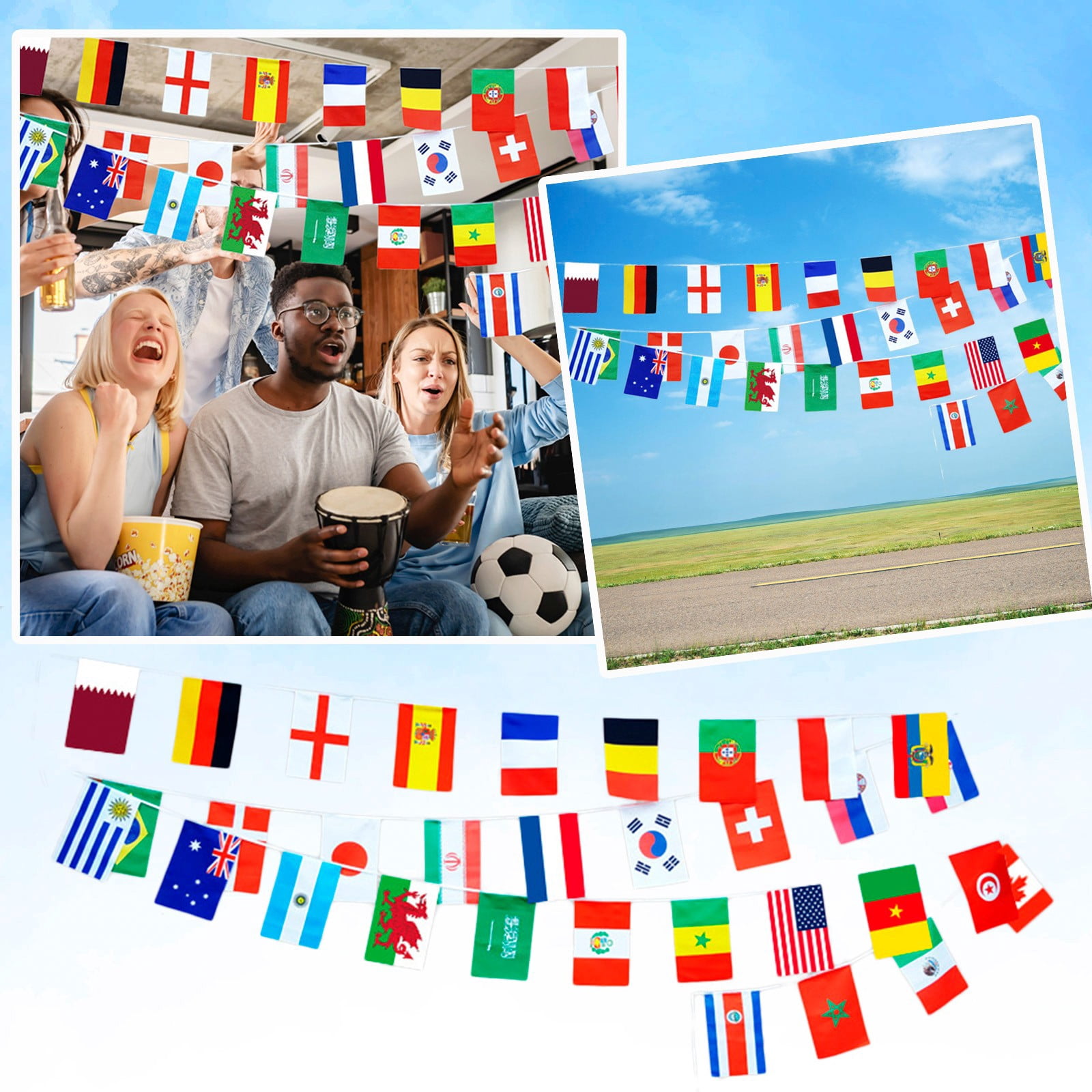 2025 World Football Flag 14 X 21cm Polyester Flag World Football ...