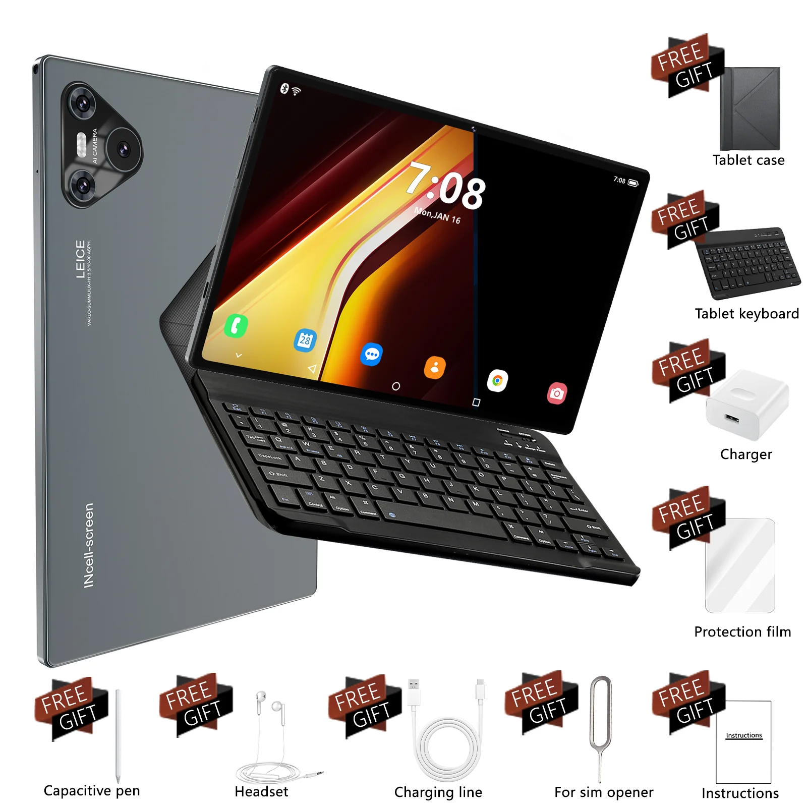 2025 Xioami Pad 16 Pro Tablets Android 12 Tablet PC 10.1inch Tablette ...