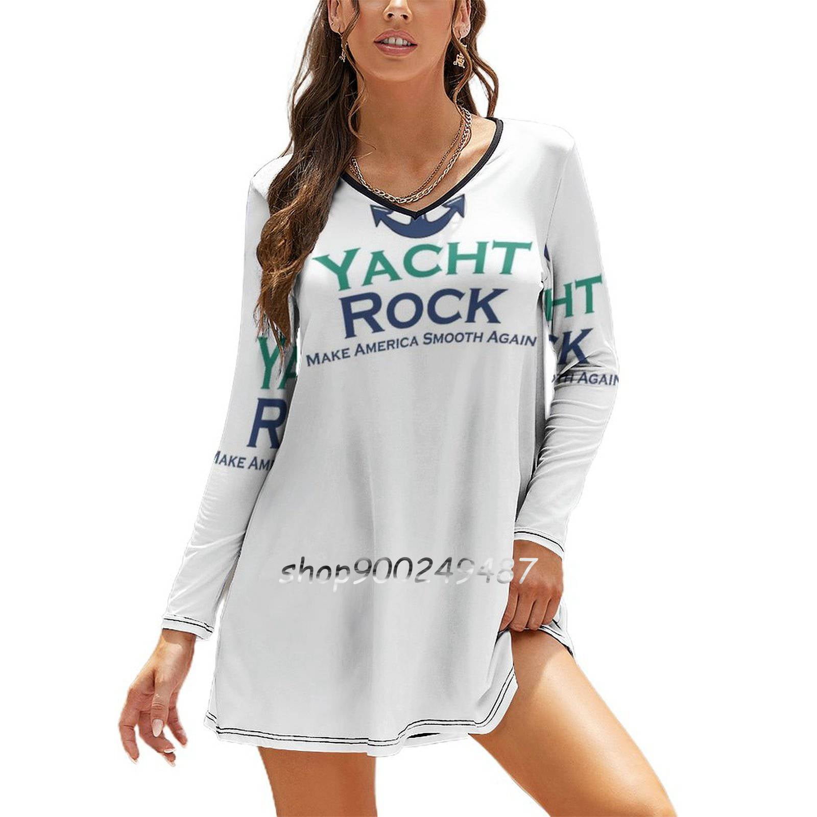 2025 Yacht Rock Evening Party Dresses Midi Dress Female Sweet One Piece ...