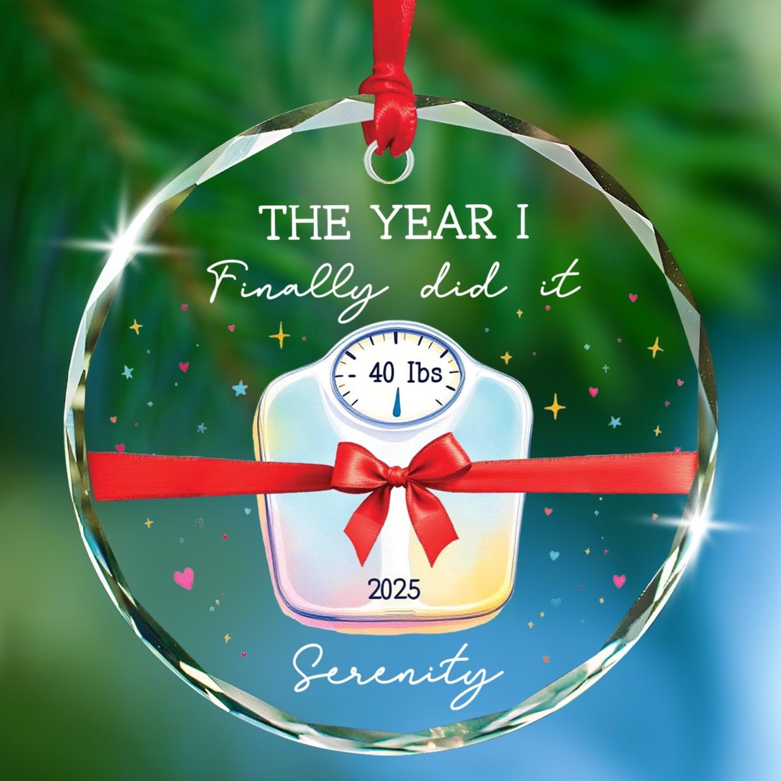 2025 The Year I Finally Did It Christmas Ornament, Personalized Weight ...