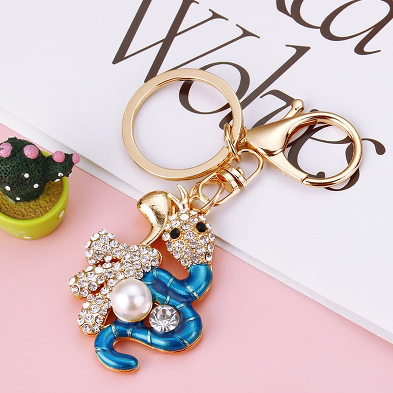 2025 Year Of Chinese Zodiac Snake Lucky Pendant Keychain Creative Key ...