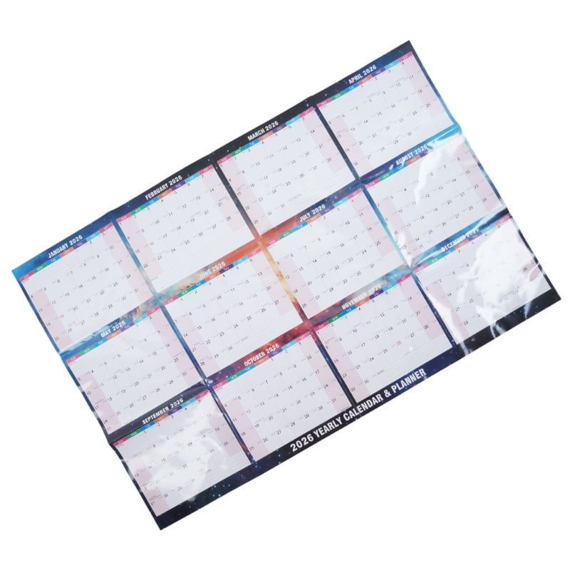 2025 Yearly Calendar Wall Planner from Jan to Dec Family Home Planner ...