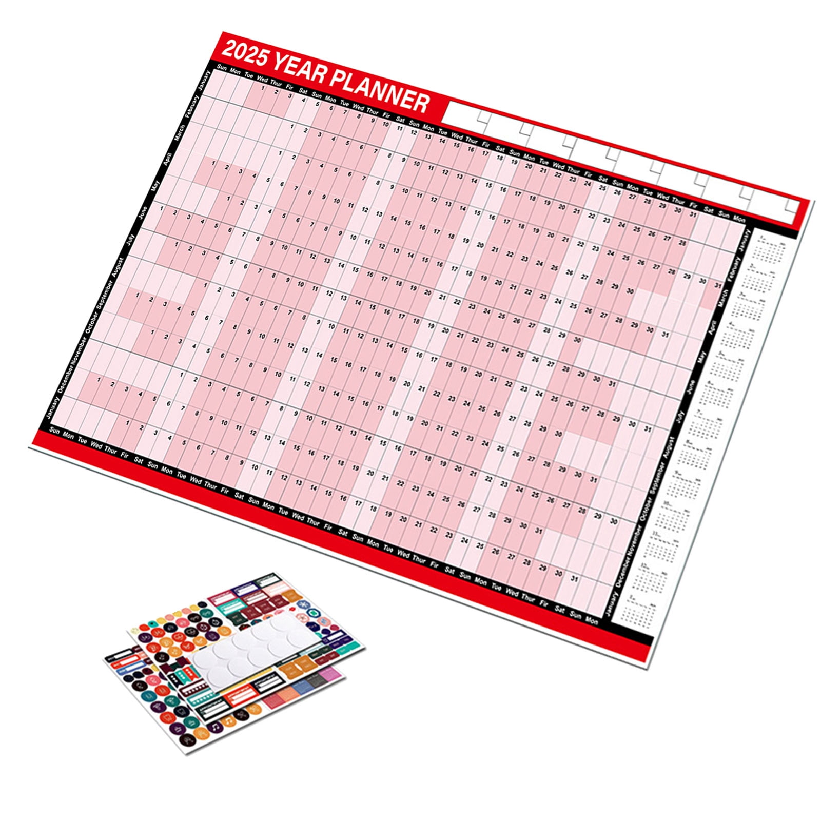 2025 Yearly Planner Calendar Family Home Planner Calender 2025 Full ...