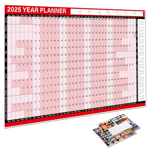 2025 Yearly Planner Calendar Family Home Planner Calender 2025 Full ...