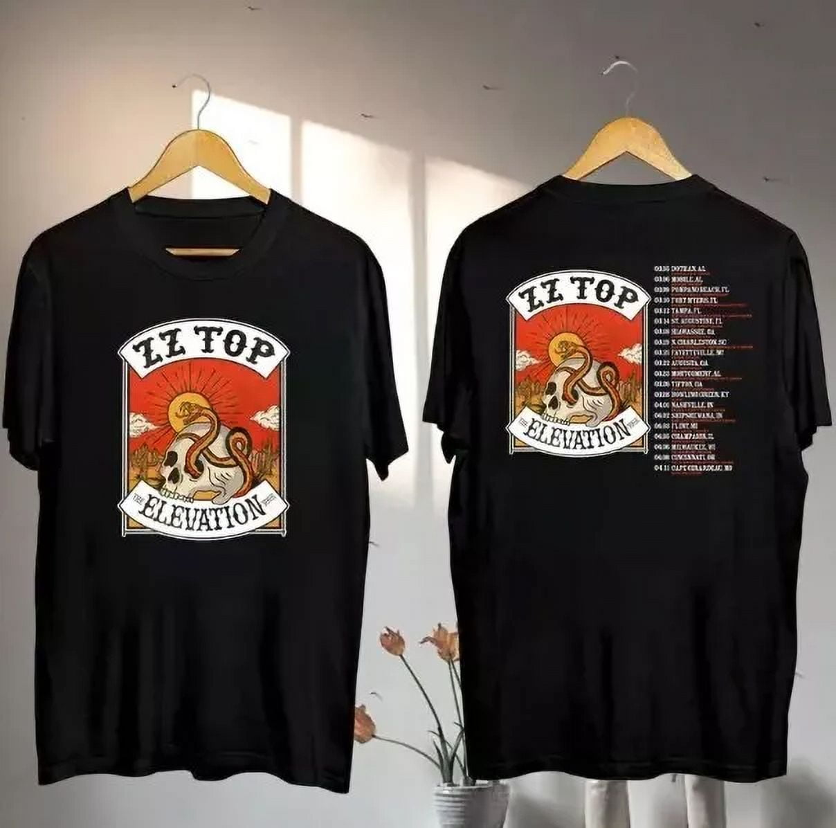 2025 ZZ Top The Elevation Tour Shirt ZZ Top Band 2025 Concert Zz Top ...