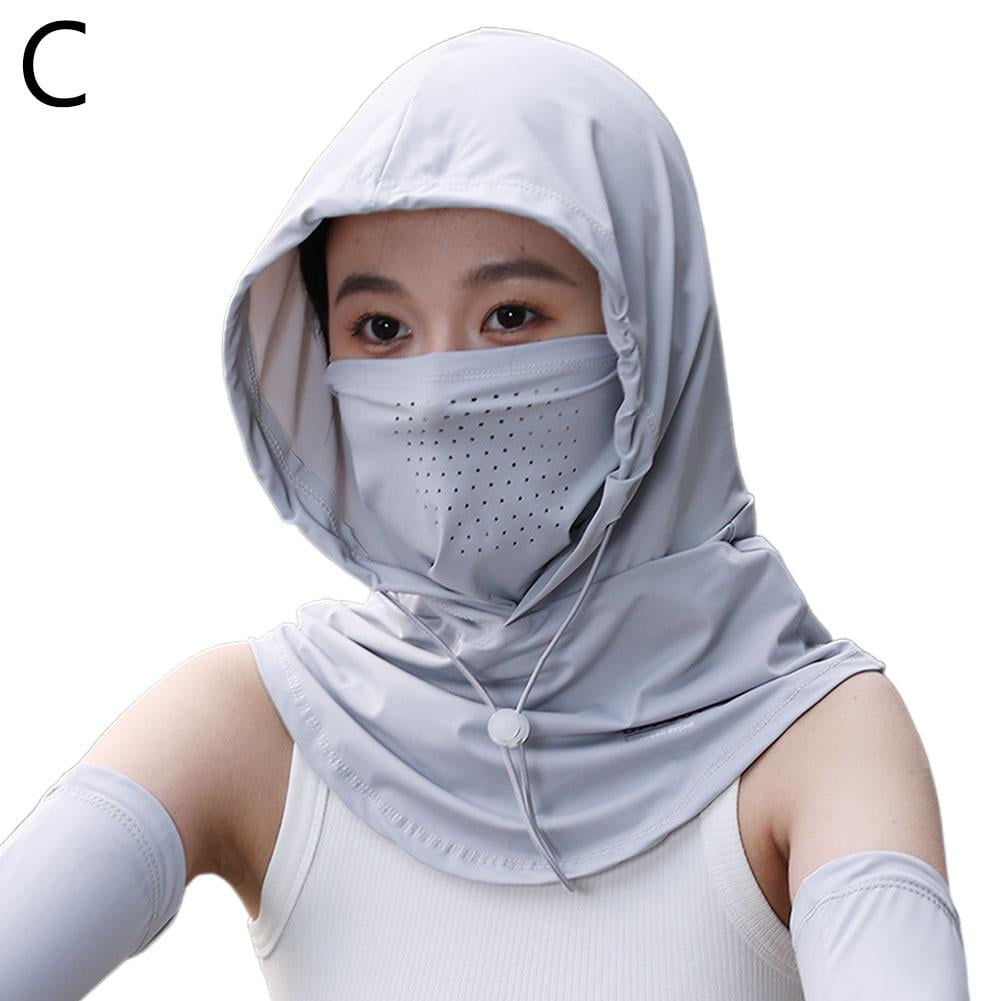 2025 full face neck protection integrated sun protection hat UV sun ...