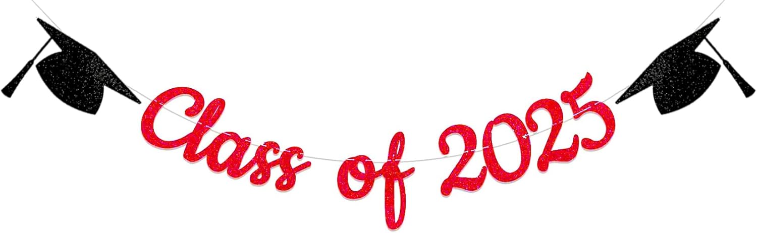 2025 graduation banner decorations class of 2025 banner, we are so ...