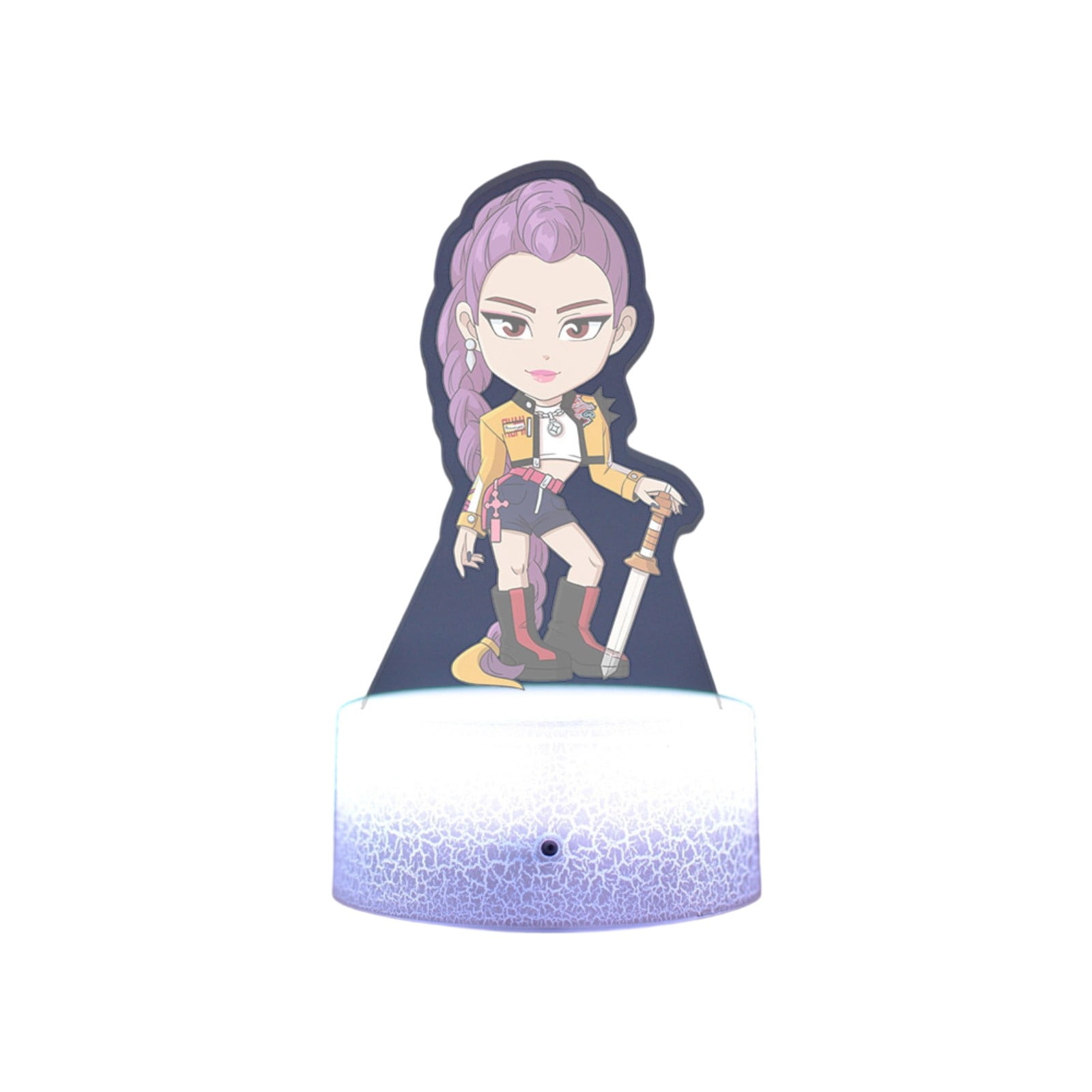 2025 k-pop Demon Hunters Night Light for Fan - Color Changing LED Table ...