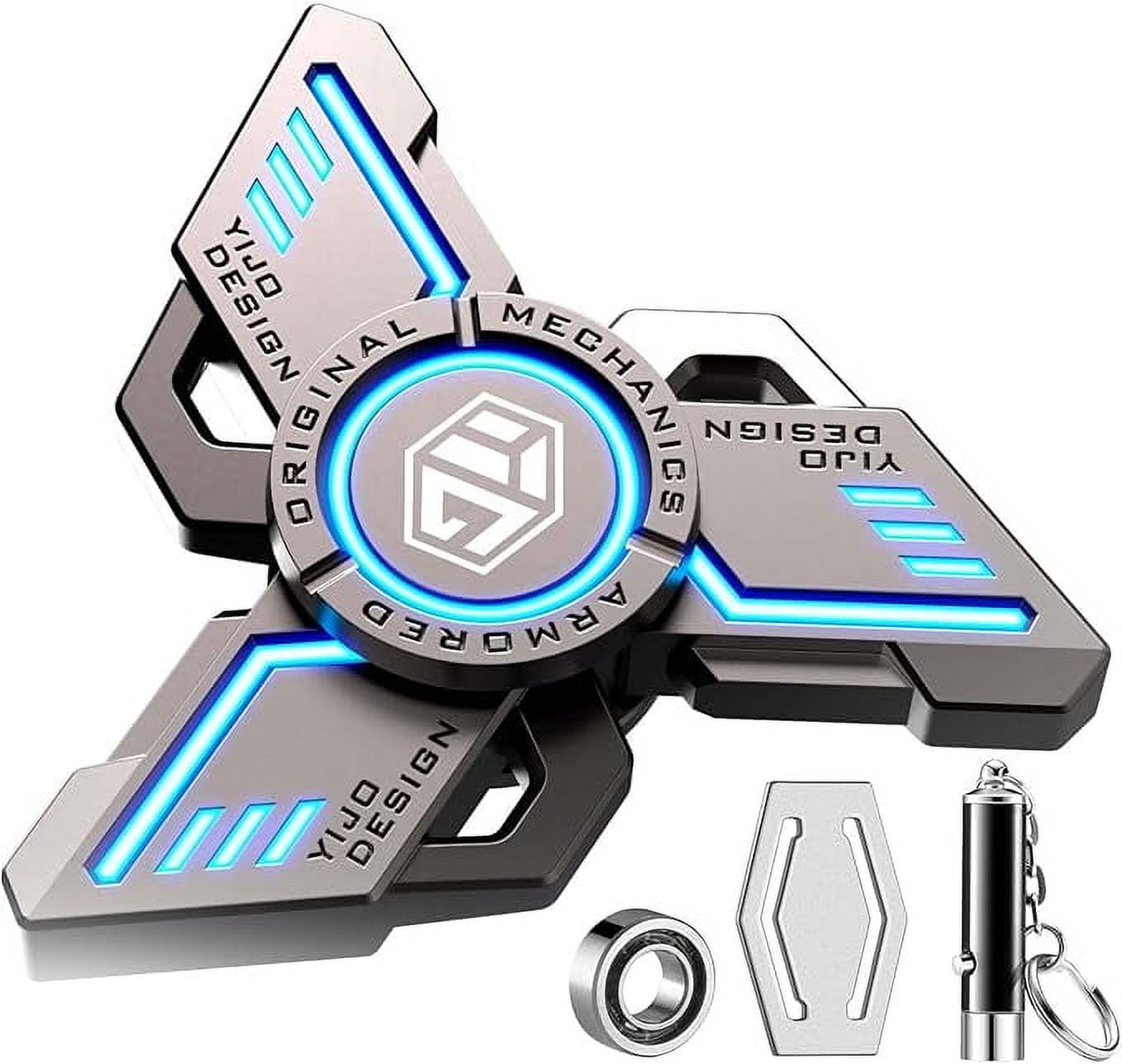 2025 latest Cool Light-Up Fidget Spinner Toy for Kids & Adults - Metal ...