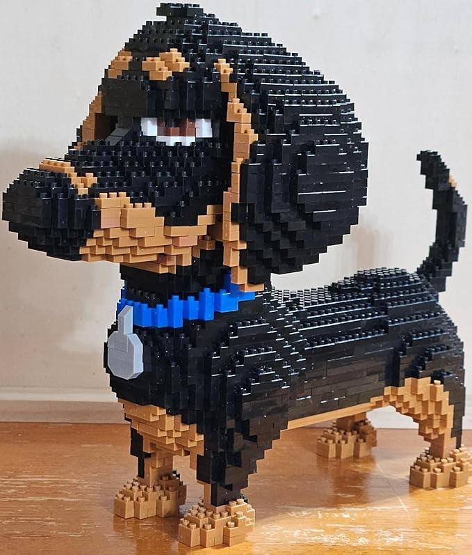 2025 latest Dachshund Micro Building Block Dogs Mini Block Animal Dog ...
