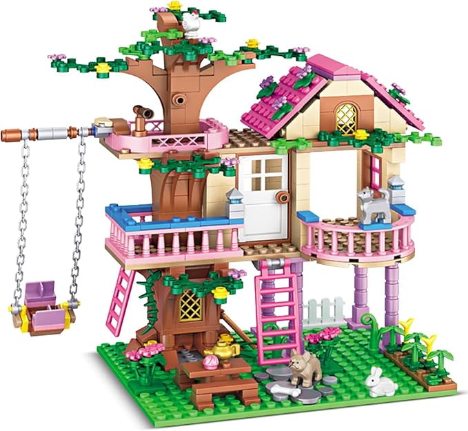 2025 latest Forest Tree House Building Kit – 504 PCS Compatible with ...