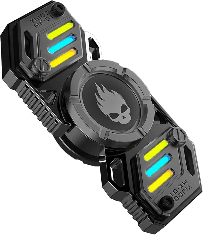 2025 latest Gear Toy – Silent High-Speed Metal Glowing Skull Spinner ...