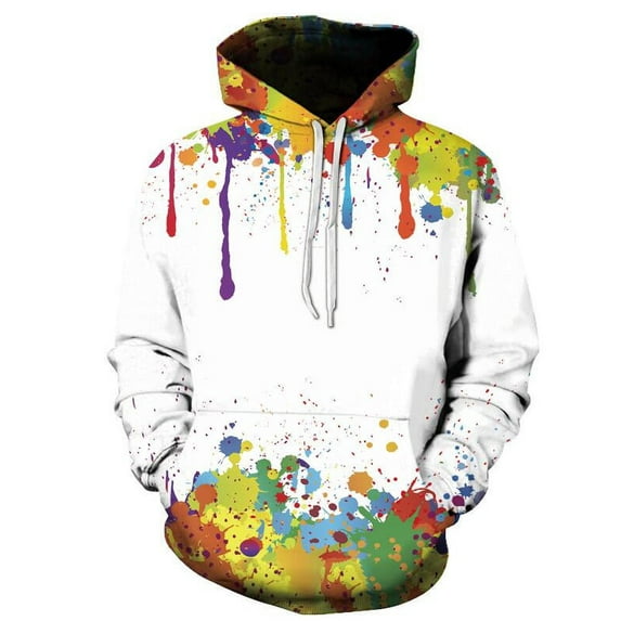 2025 new 3D hoodie boys and girls painted spots 3D printed long-sleeved ...