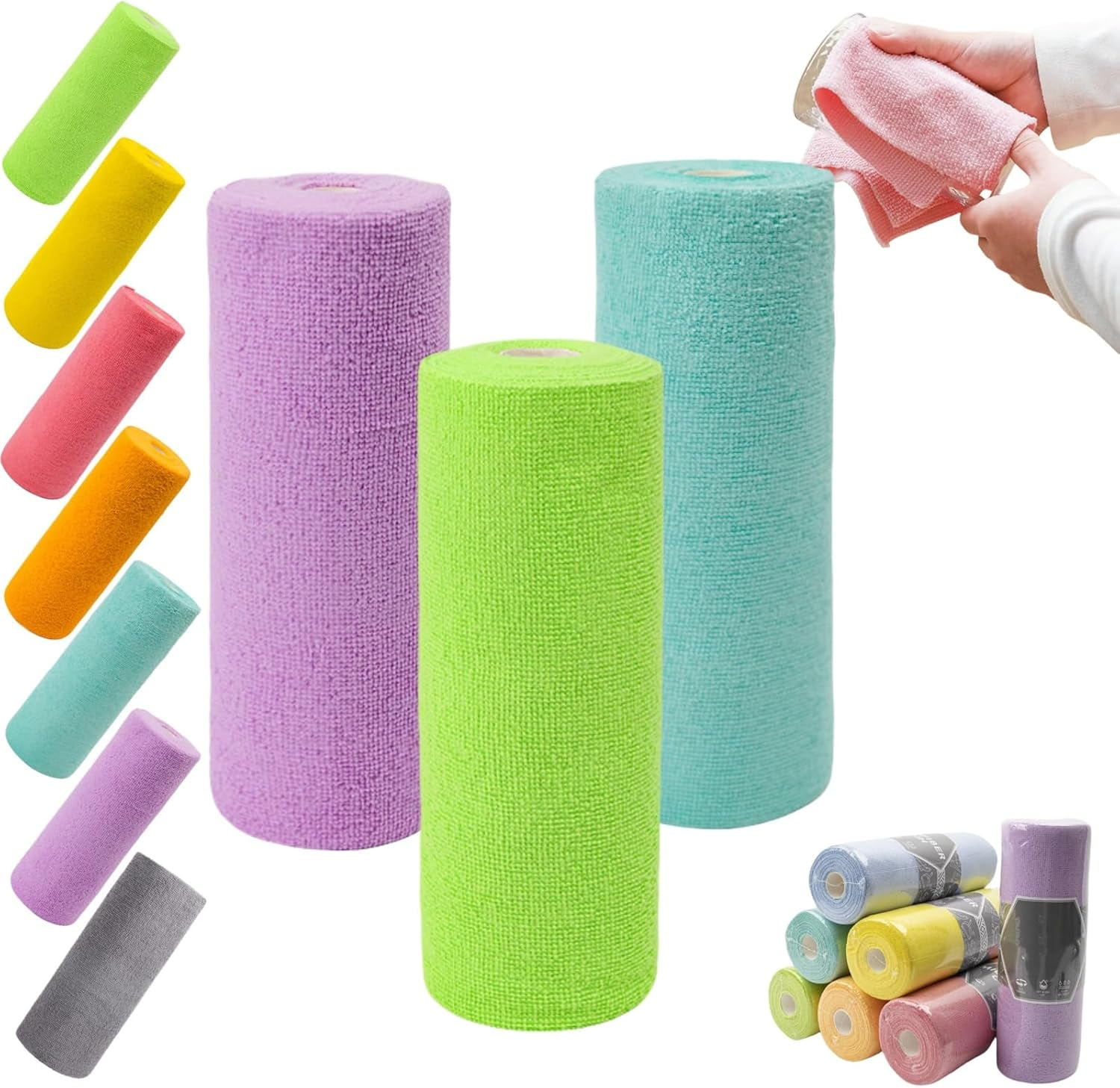 2025 new beneath microfiber paper towels roll, Reusable Microfiber ...