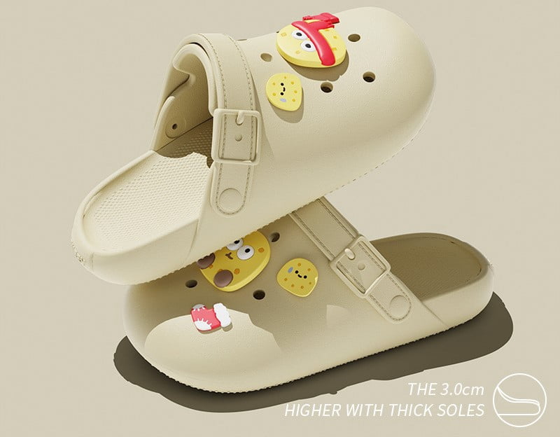 2025 new hole shoes female models summer outside DIY indoor anti-slip ...