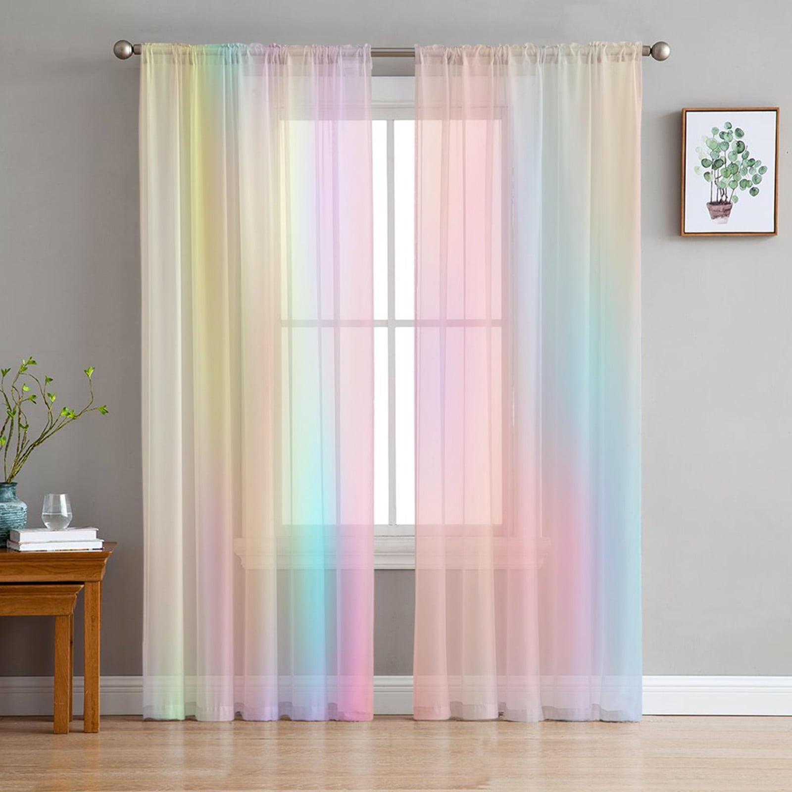 2025 rative Colors Room Voile Curtain Sheer for Curtains Tulle Spiral ...