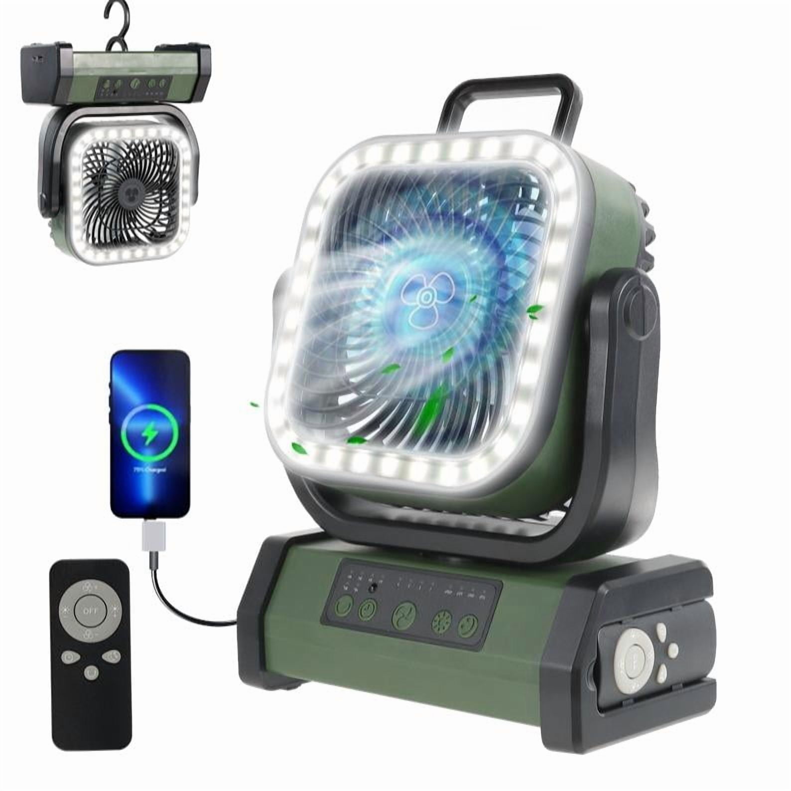 2025 upgraded version camping fan, portable rechargeable fan, 20000mAh ...