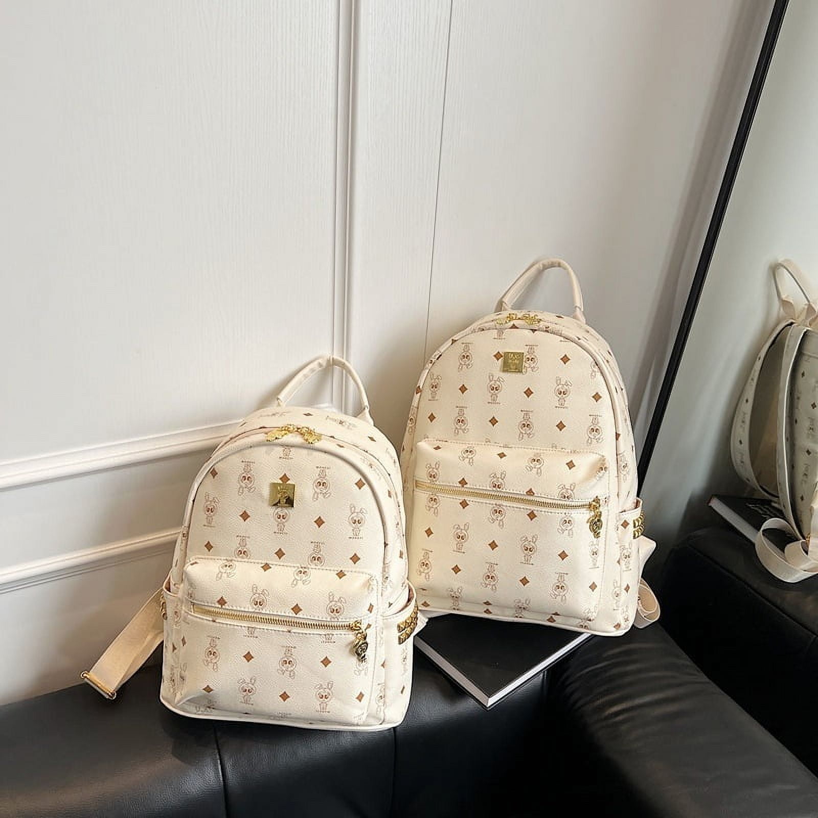 2025 women's trend Korean version teddy bear backpack feeling versatile ...