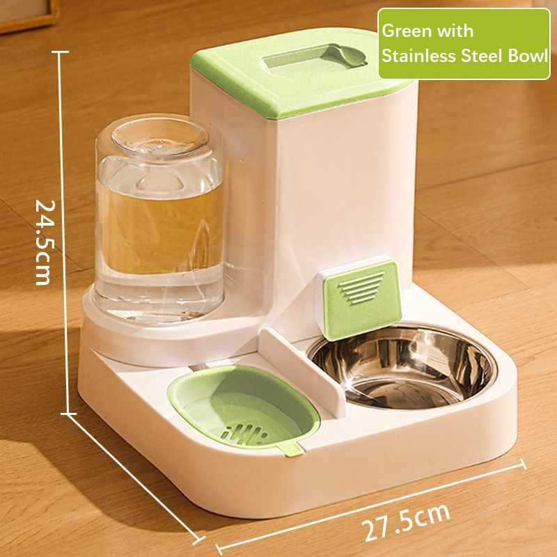 20252 in 1 Automatic pet Feeder and Water Dispender for Cats and Dogs 3 ...