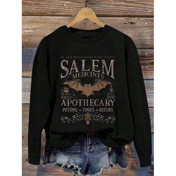 2025LCFashionable Thanksgiving Letter Print Women Sweatshirt - Casual ...