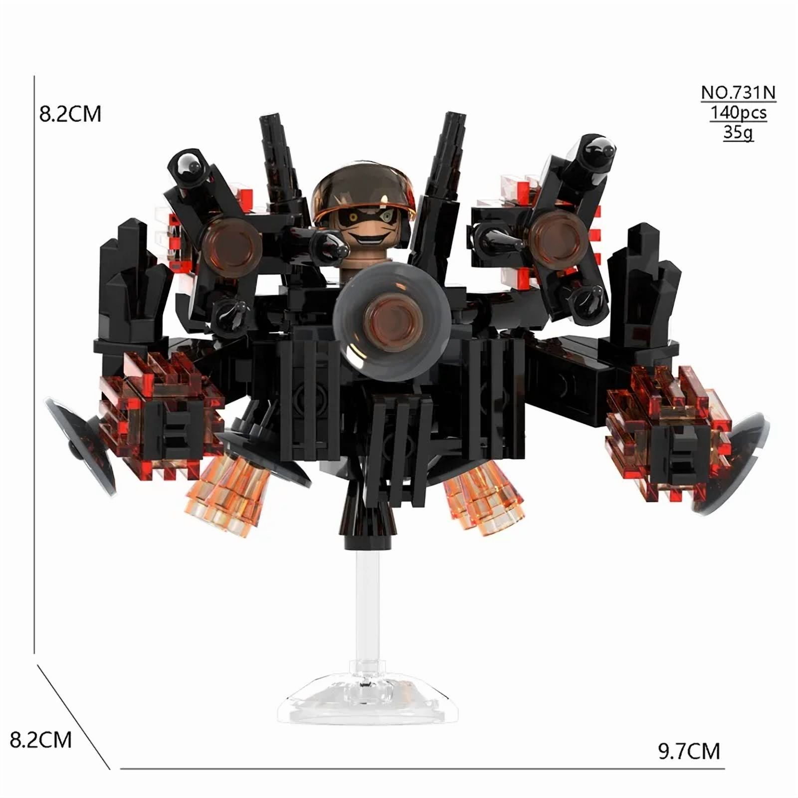 2025New Skibidi Toilet Man Anime Cartoon Bricks Dolls Cameraman ...